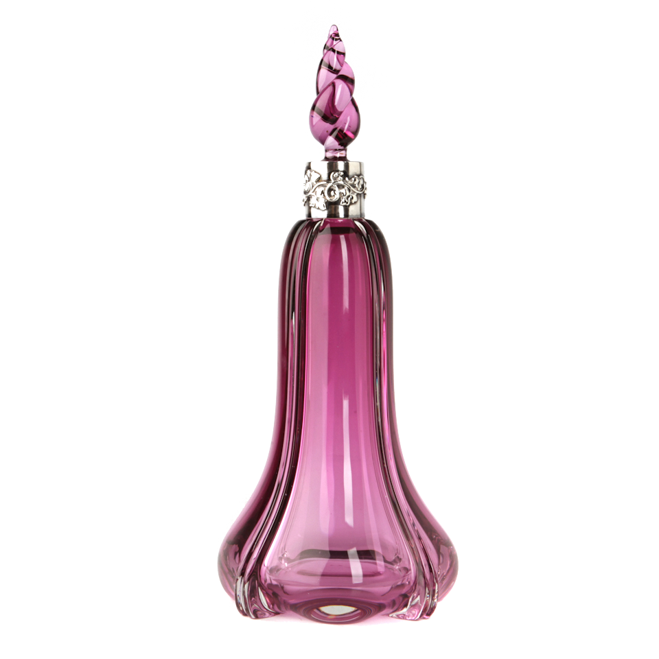 #12814 - Stevens & Williams Sterling Mounted Decanter