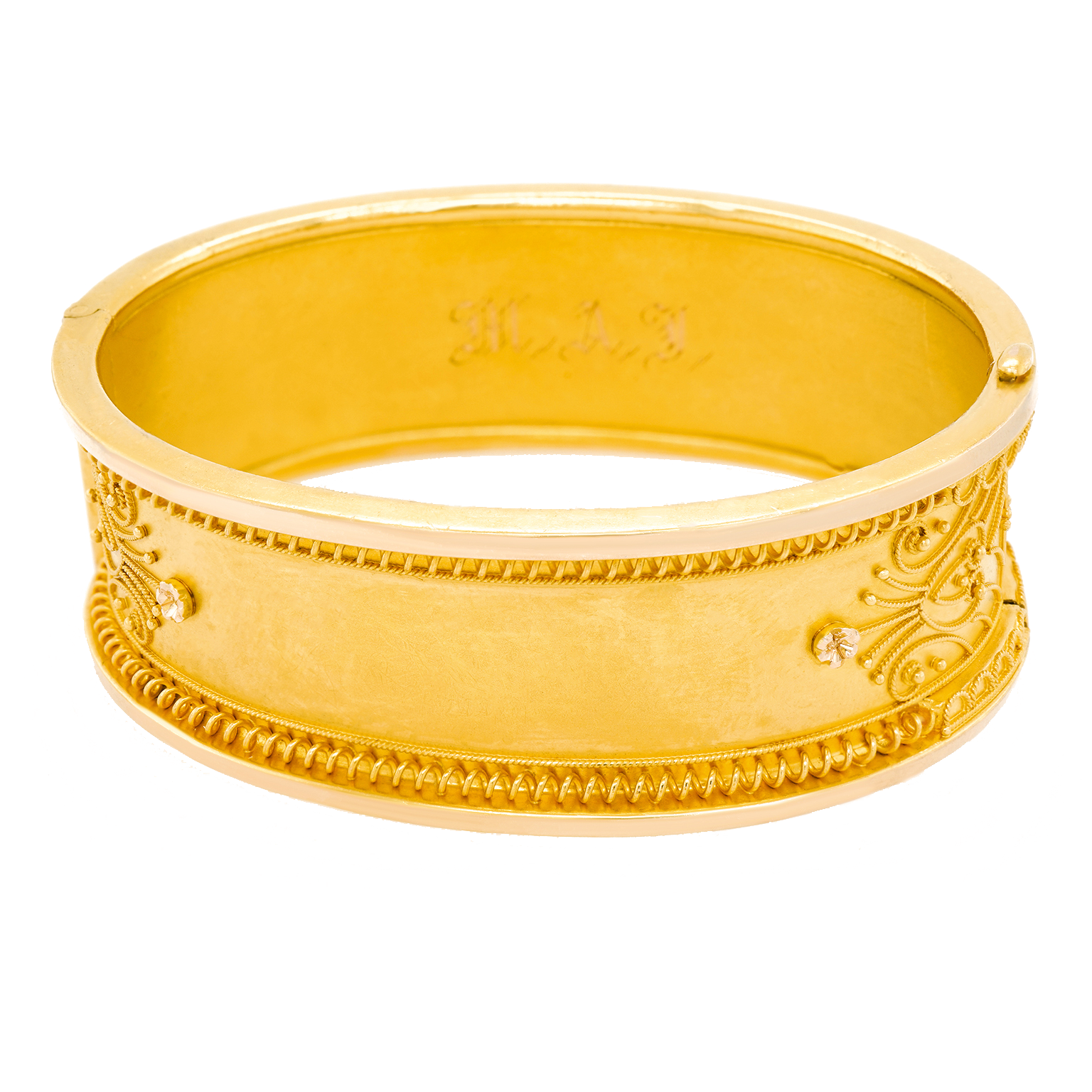 #26137 - Antique Gold Bangle Bracelet