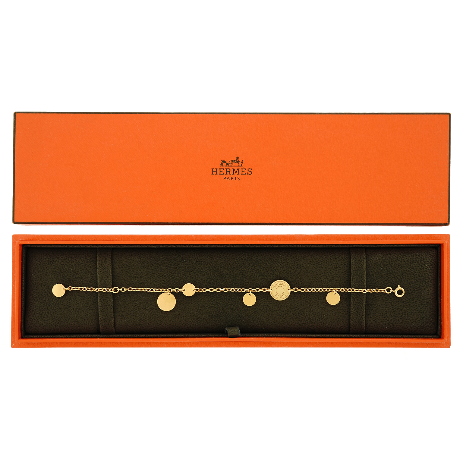 Hermes Gold "Confetti" Bracelet