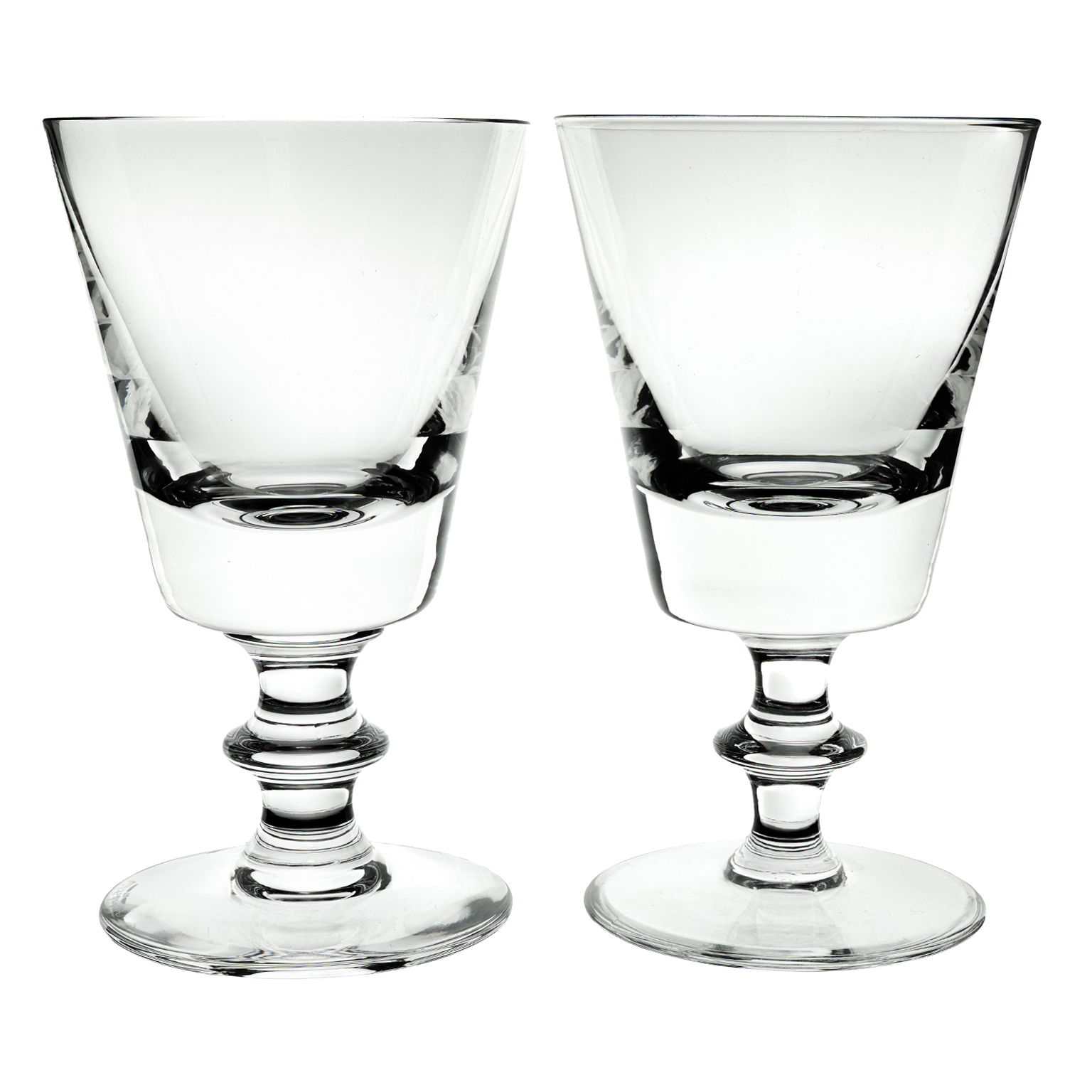 #24523 - 13 Val St Lambert Water Goblets