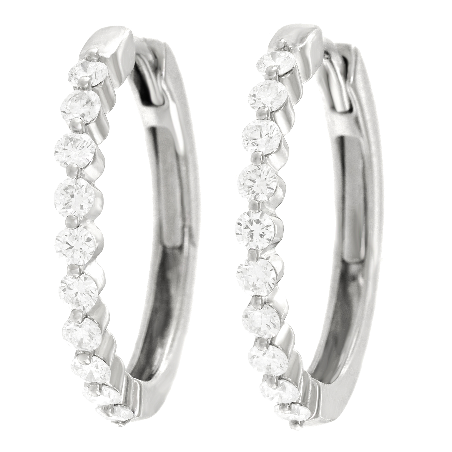 #24540 - Diamond Hoops 14k American