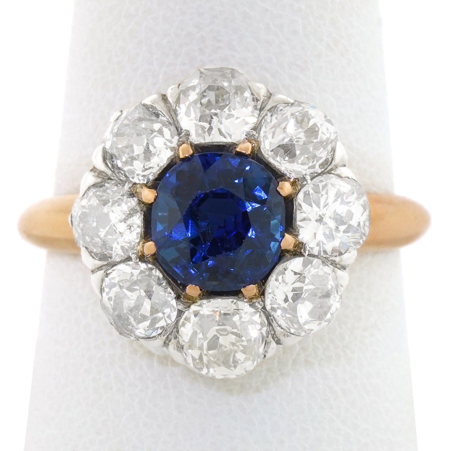 #24746 - Antique French Sapphire and Diamond Ring