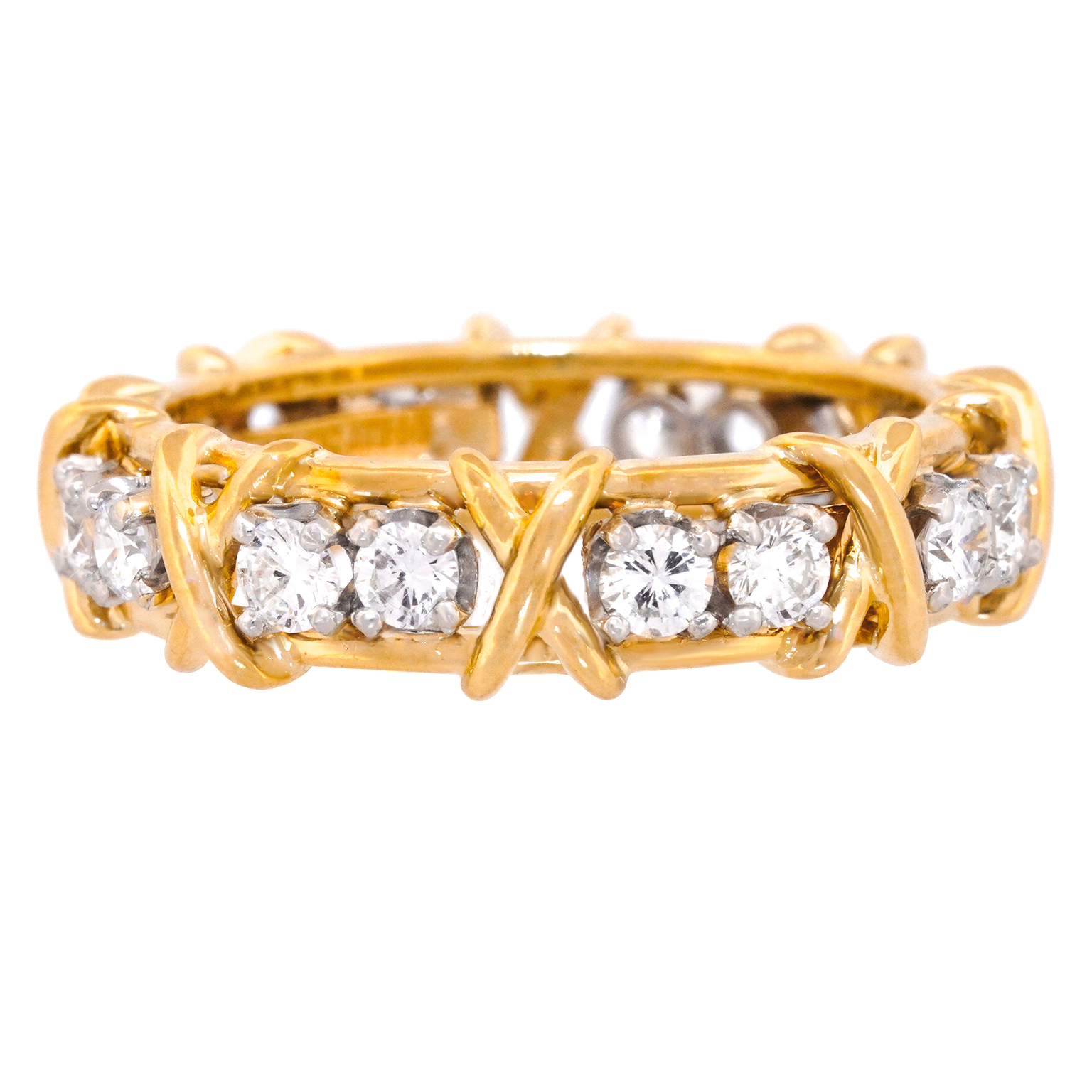 #25086 - Schlumberger 16-Stone Diamond Ring