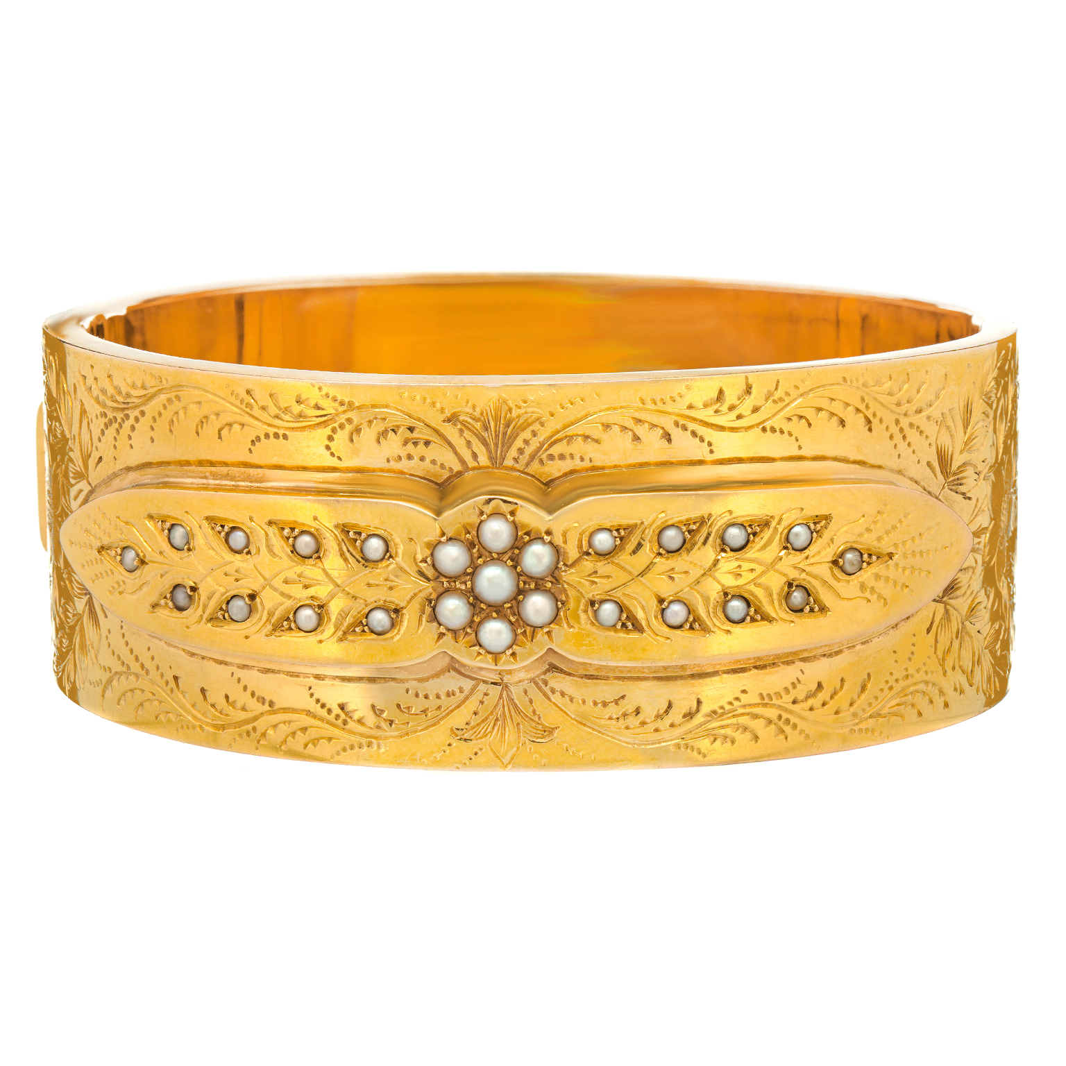 Forties French Bangle 18k c1880s