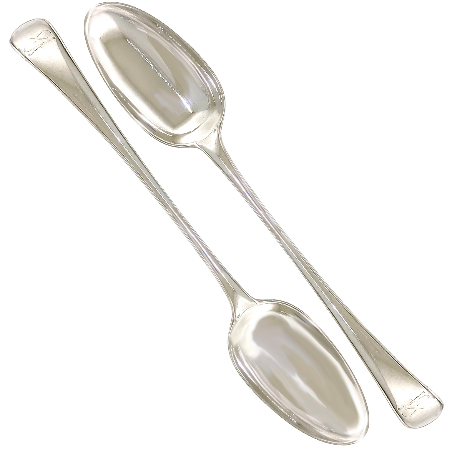 #25432 - Pair of Georgian Stuffing Spoons