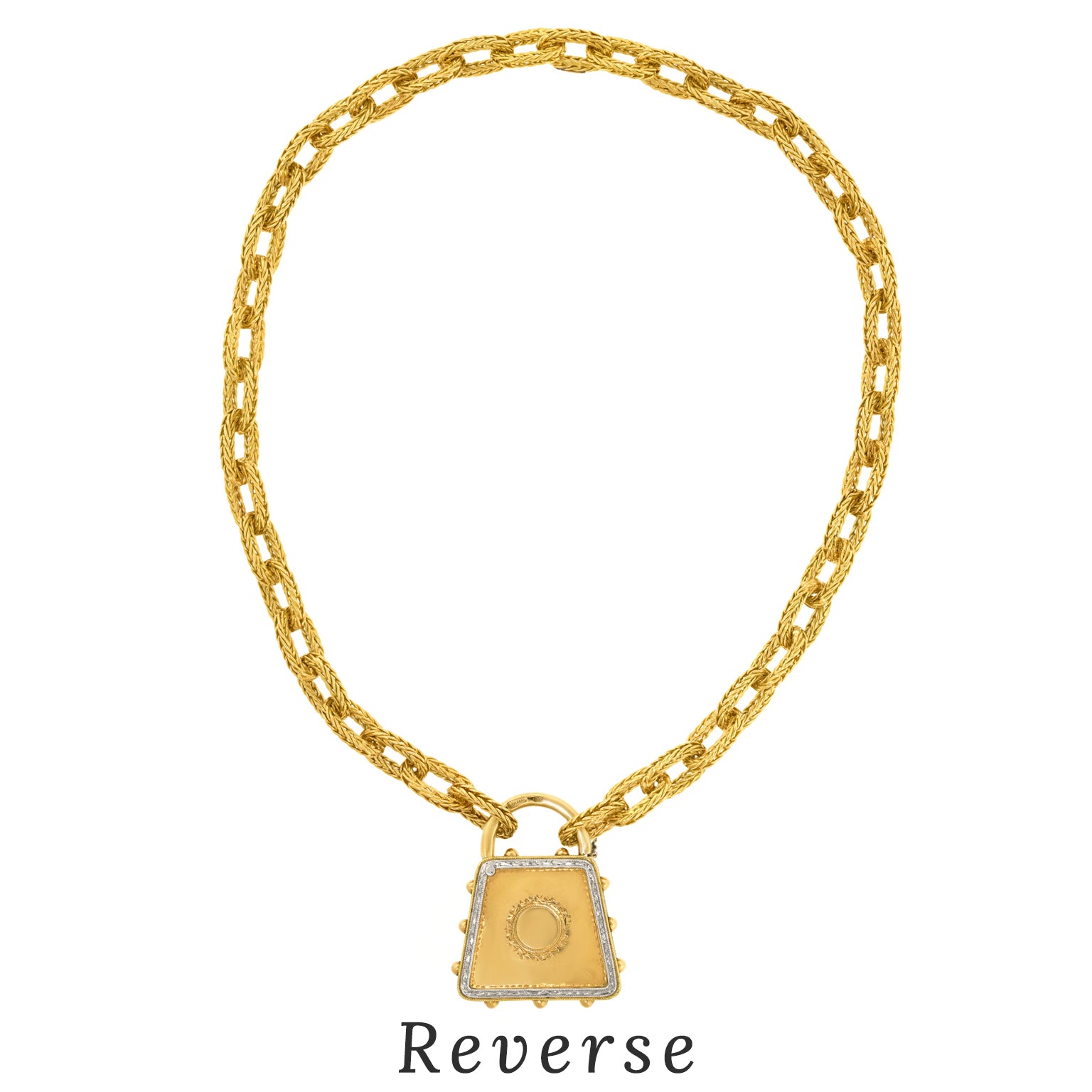 #25519 - Fabulous Cazzaniga Lock Necklace