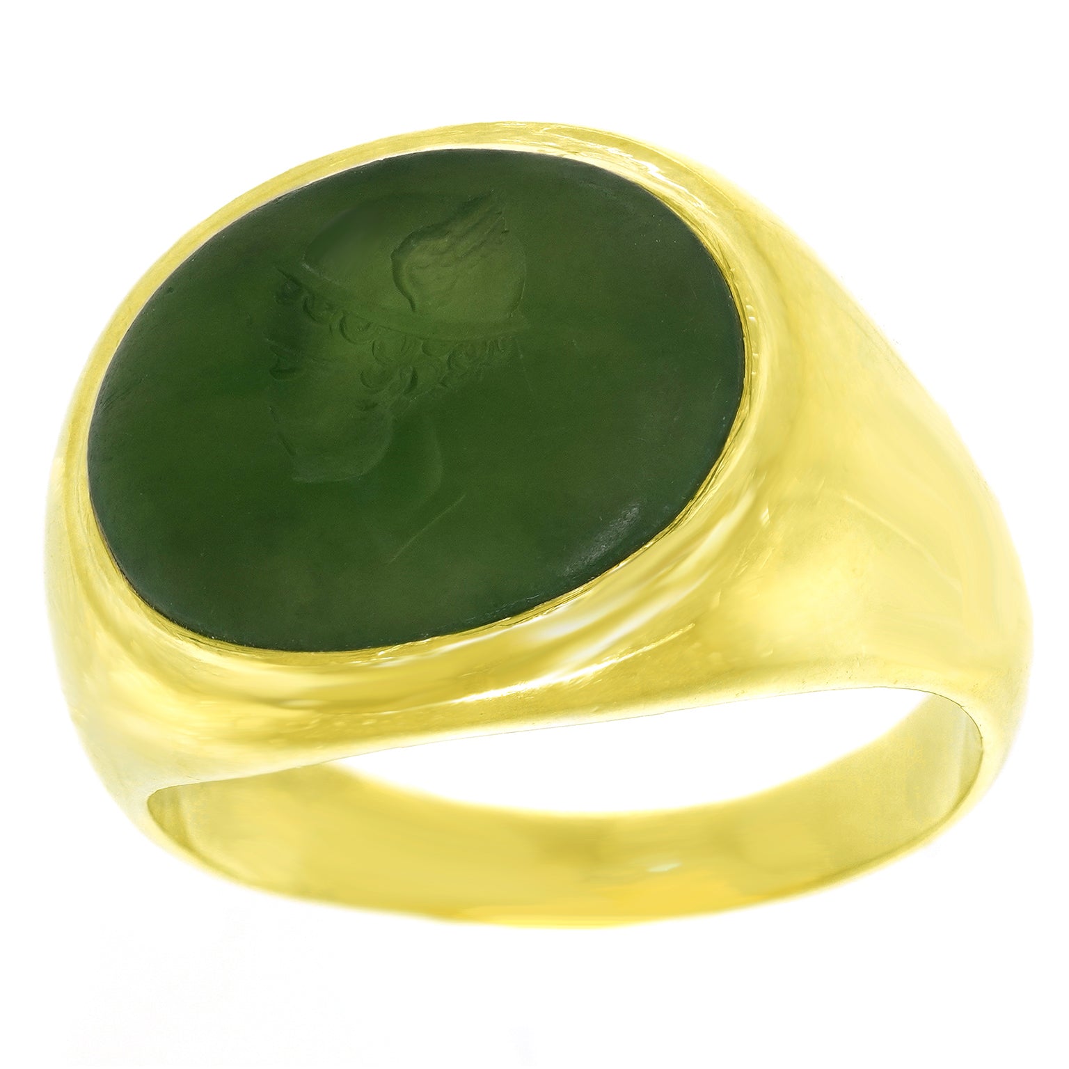 #25819 - Antique Jade Signet Ring
