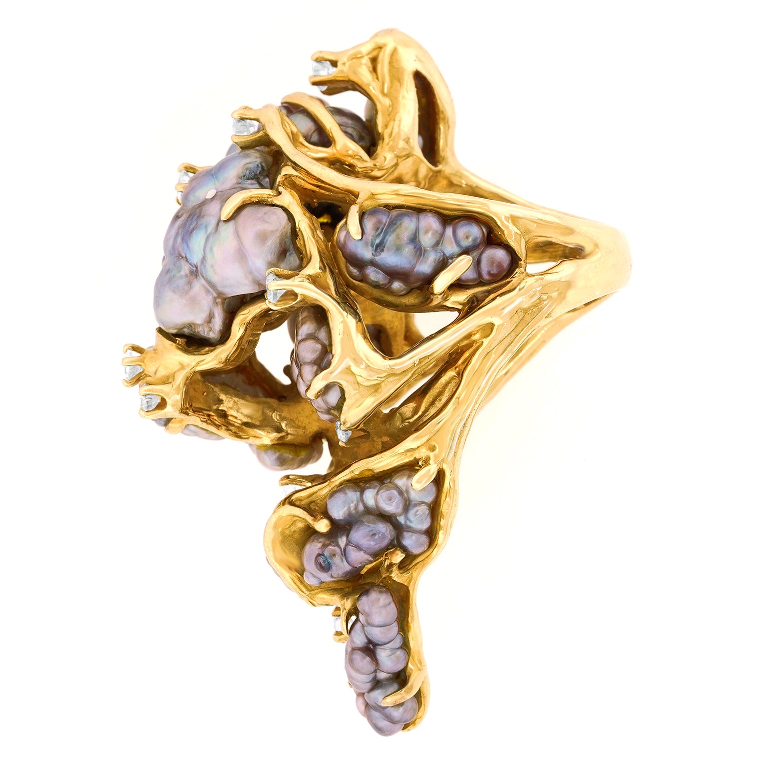 #25909- Spectacular J. Arnold Frew River Pearl Ring