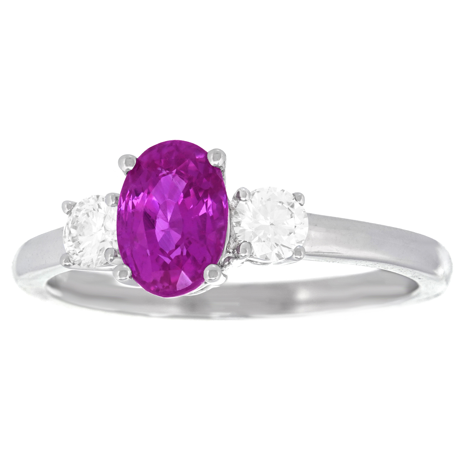 #25933 - Pretty in Pink Sapphire & Diamond Ring