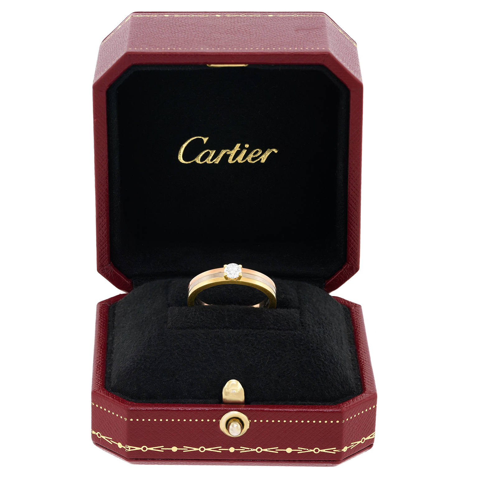 #26630 - Cartier Trinity Motif Diamond Ring
