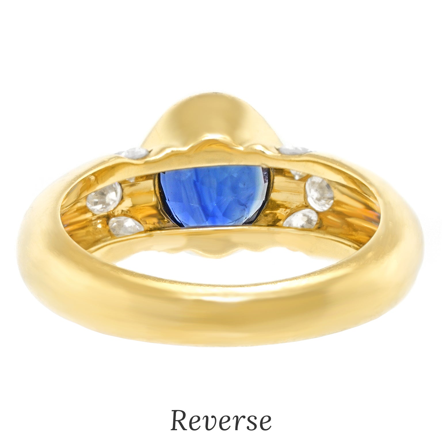#26759 - Sapphire and Diamond Eighties Ring