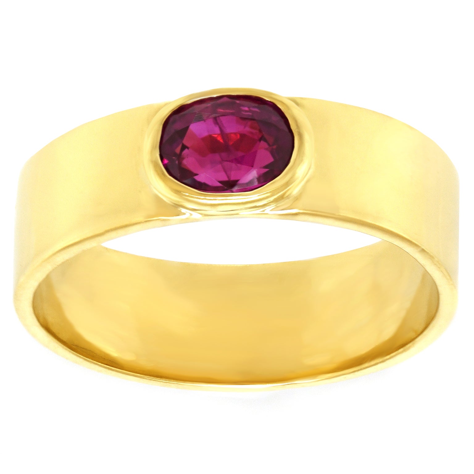#26873 - Seventies Modern Ruby Ring