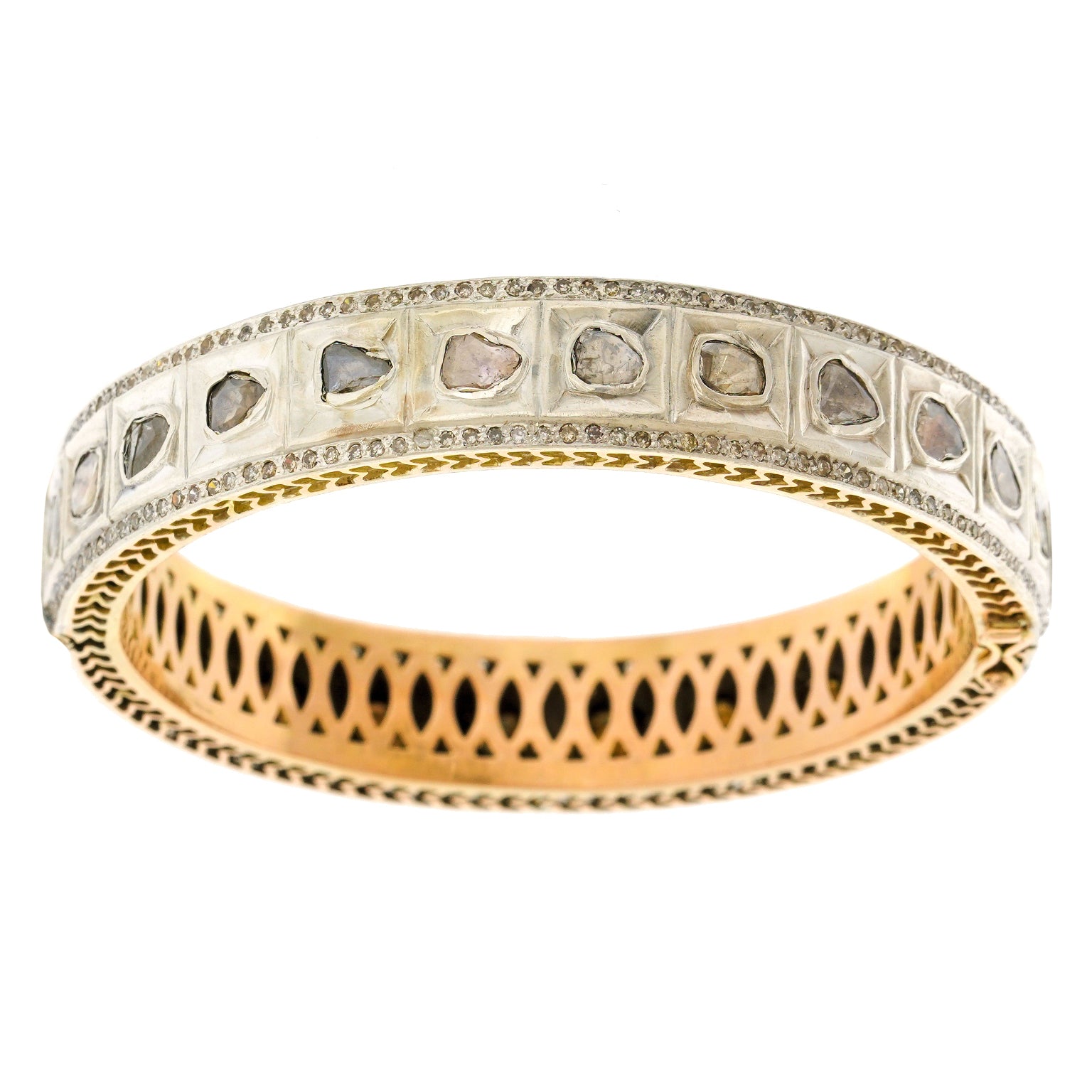 #27042 - Hippie Chic Indian Sixties Diamond Bangle