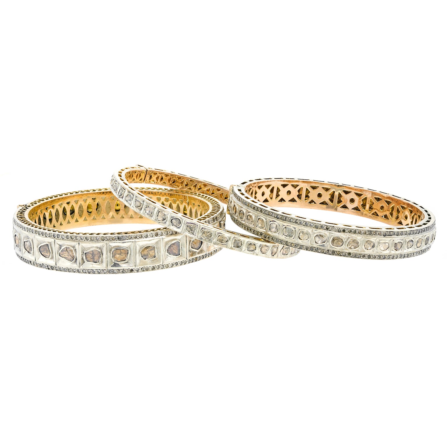 #27102 - Hippie Chic Sixties Indian Diamond Bangle