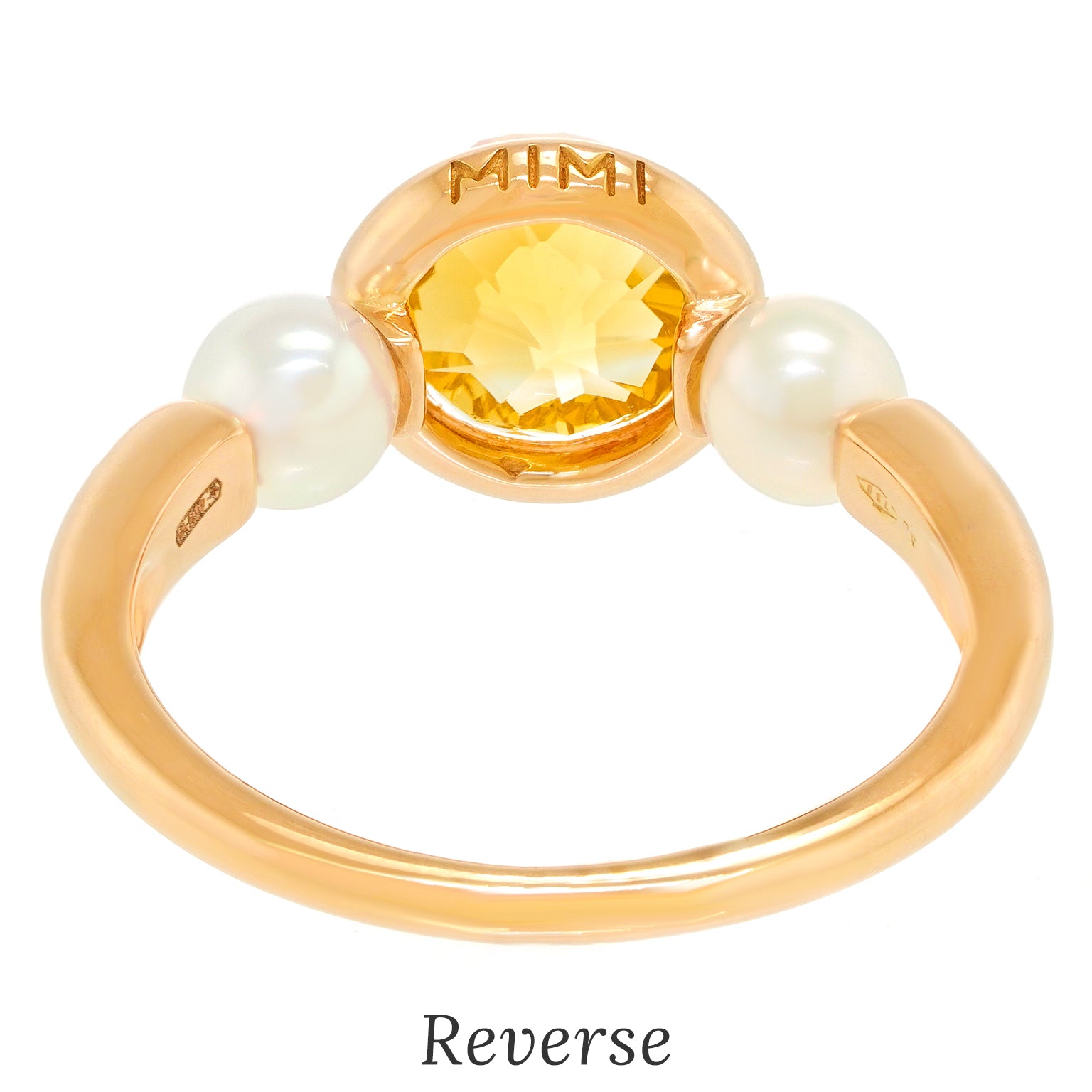 #27216 - Mimi Milano Citrine and Pearl Ring