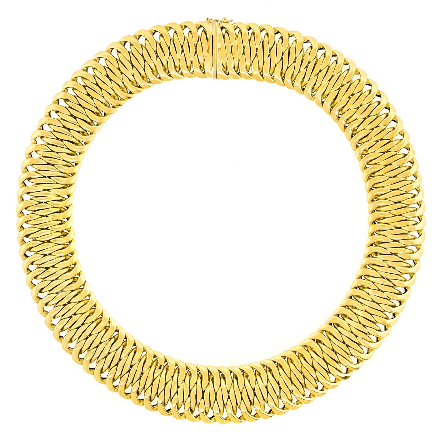 #27459 - Black Starr & Frost Sixties Gold Necklace