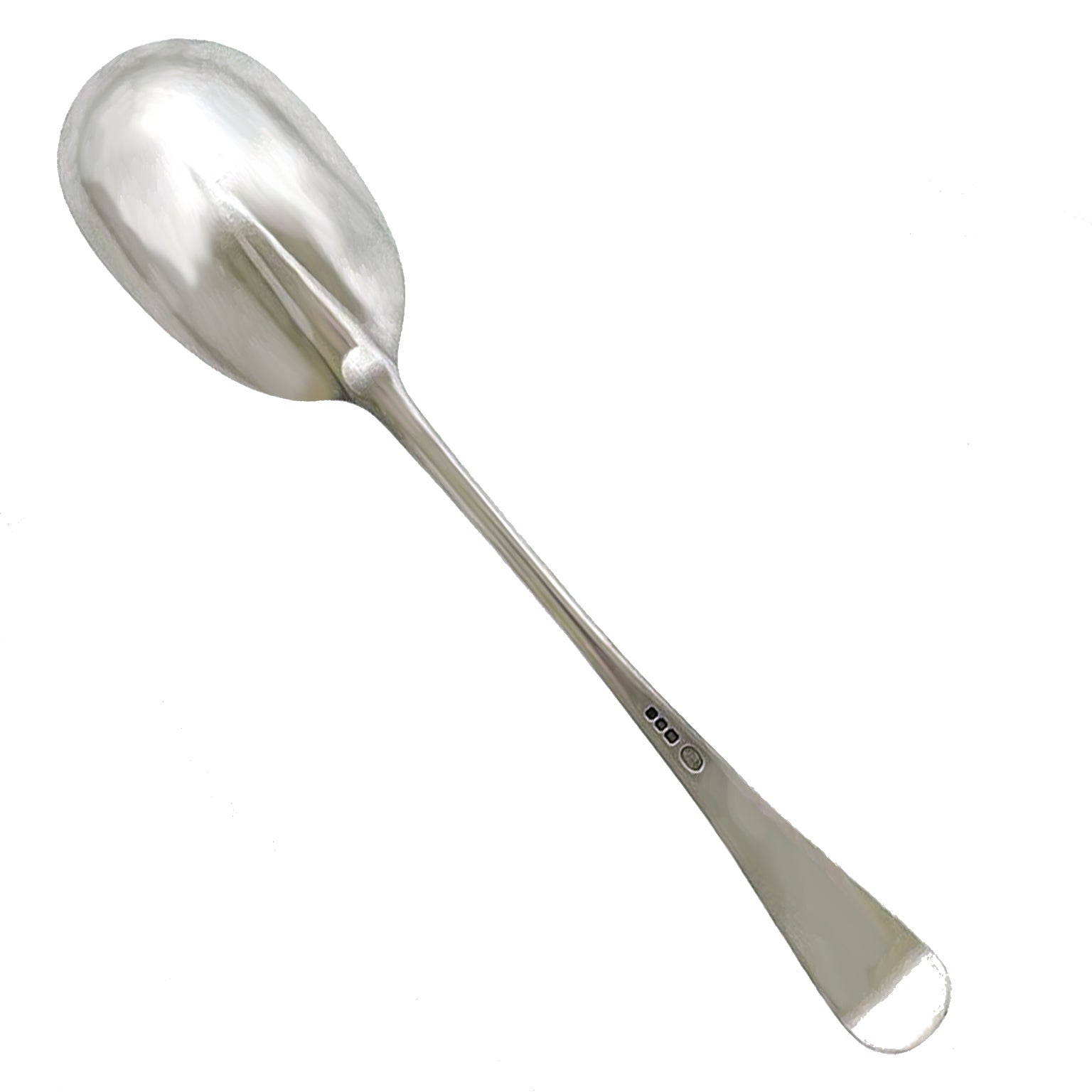 #26504 - Large Sterling Serving Spoon England by James Robinson