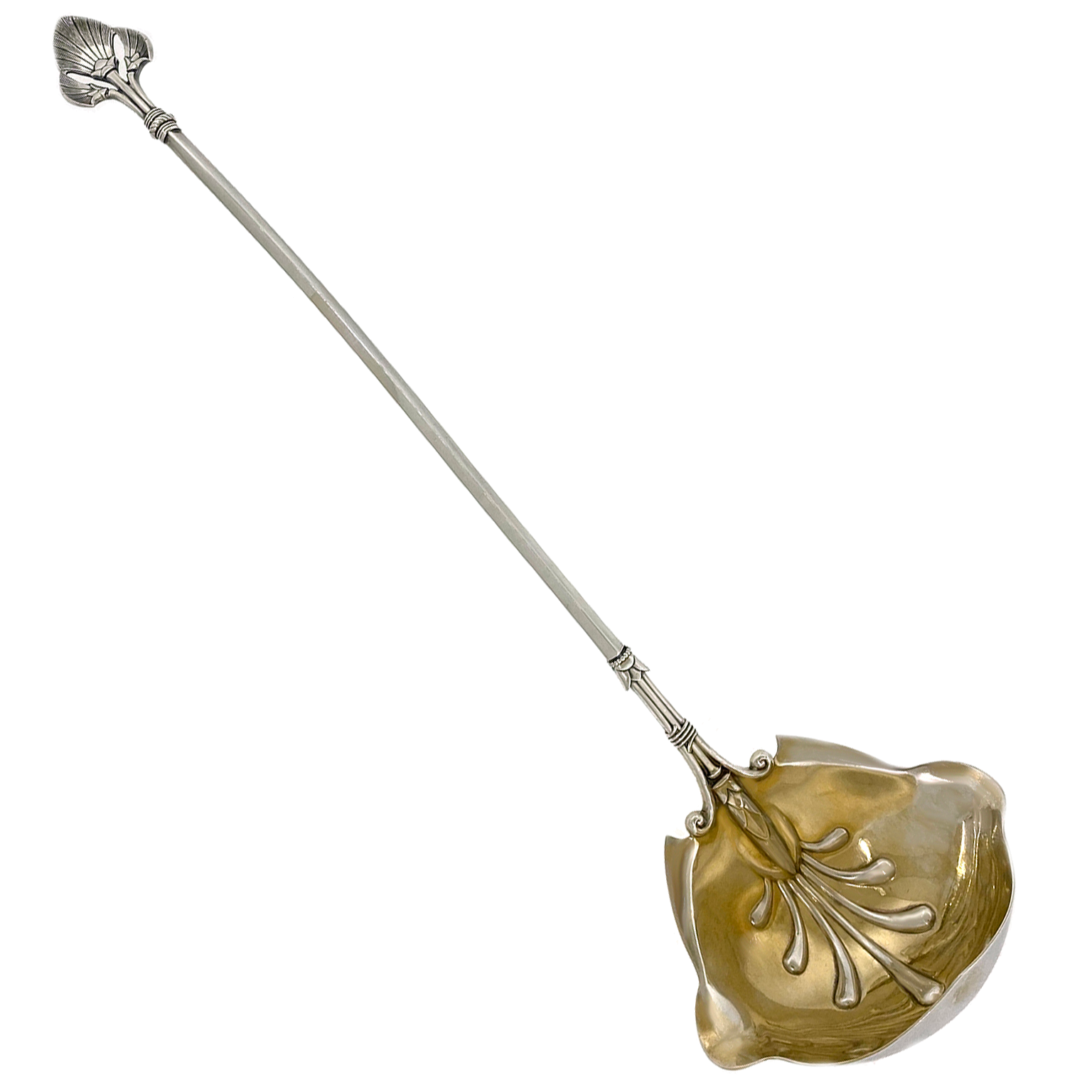 #25430 - Gorham Sterling “Lotus” Punch Ladle