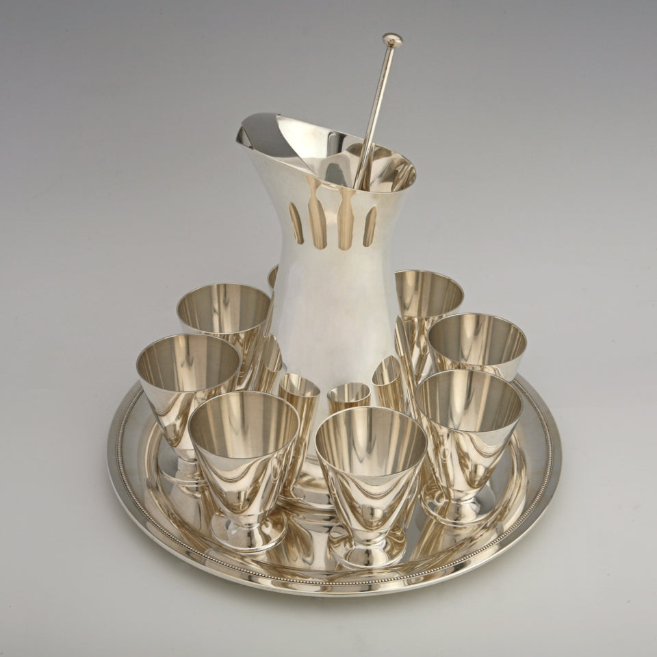 #10984 - Tiffany & Co. Modernist Sterling Cocktail Set