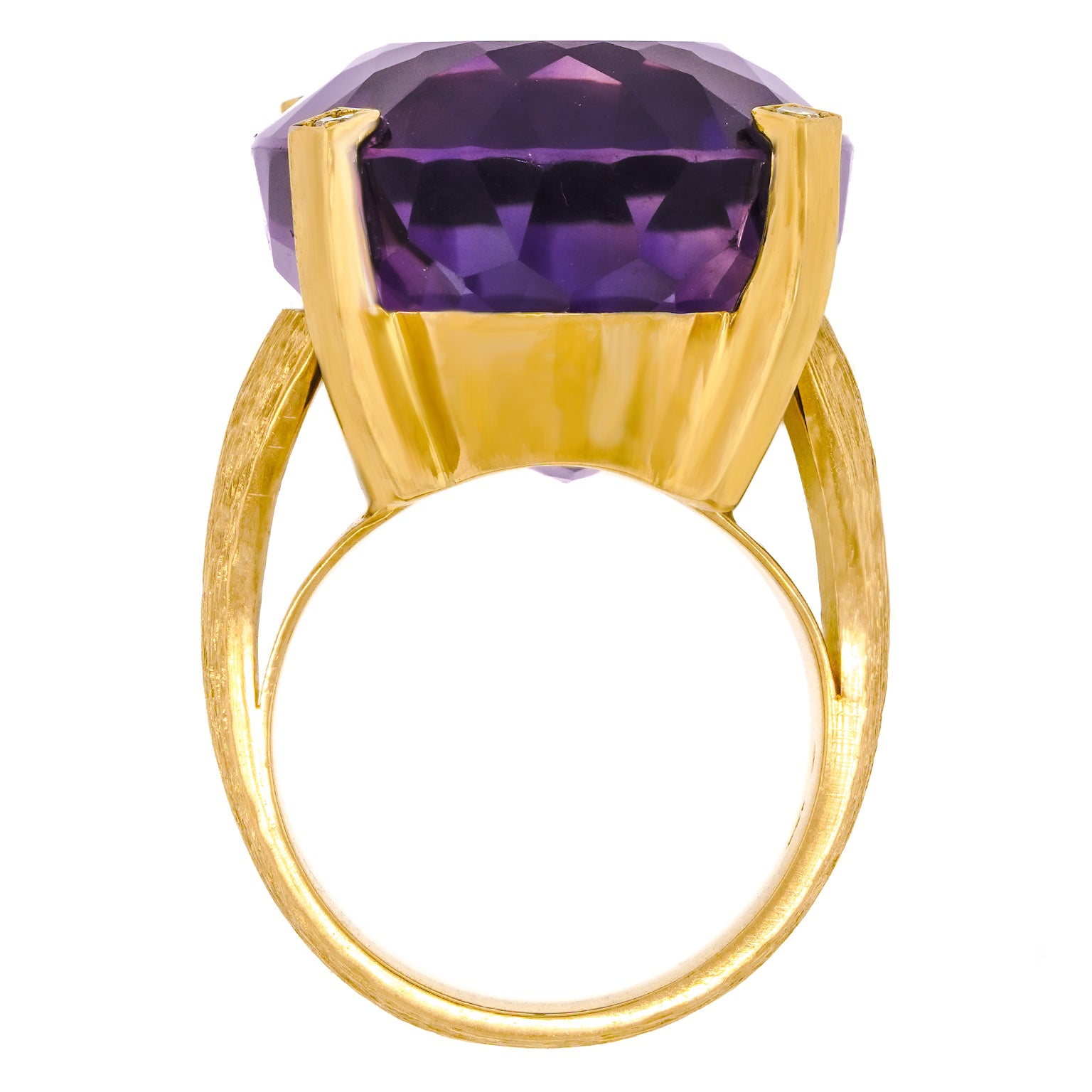 #24218 - Massive Swiss Modern Amethyst Ring